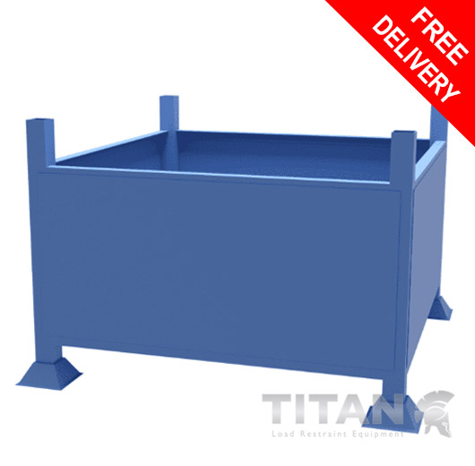 Metal Sheet Stillage with Solid Sides | Stackable 4 High | 1000kg Load Capacity | Free UK Delivery